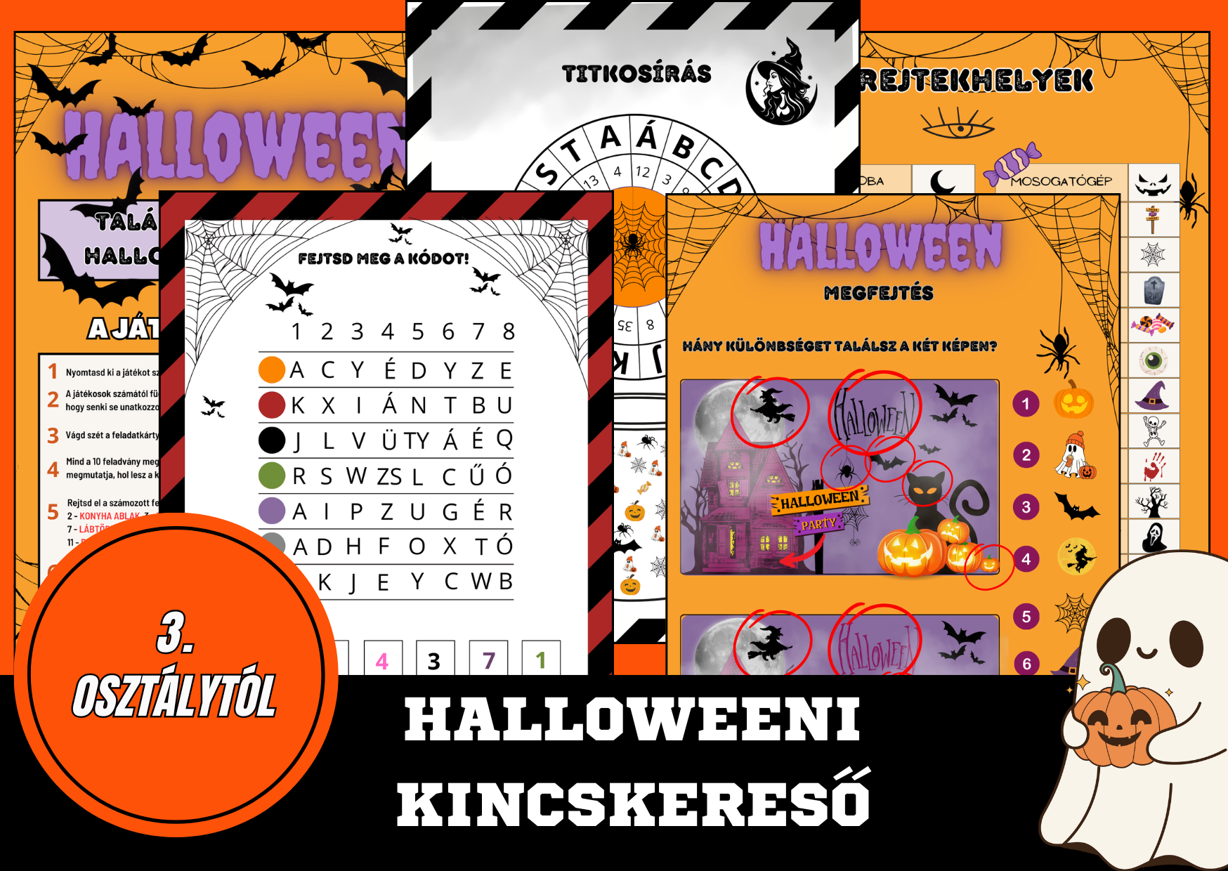 Nyomtatható Kincskereső és Nyomozós Játékok – Szórakozás és Kaland Minden Korosztálynak